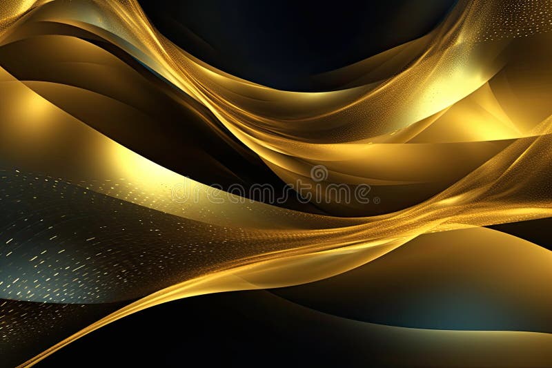 Fond Sau Textură De Aur și Umbră Degrade. Ai Generativ. Stock ...