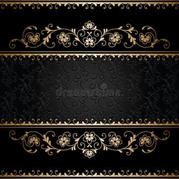 Ornate Headers Gold Vector Stock Illustrations – 146 Ornate Headers ...