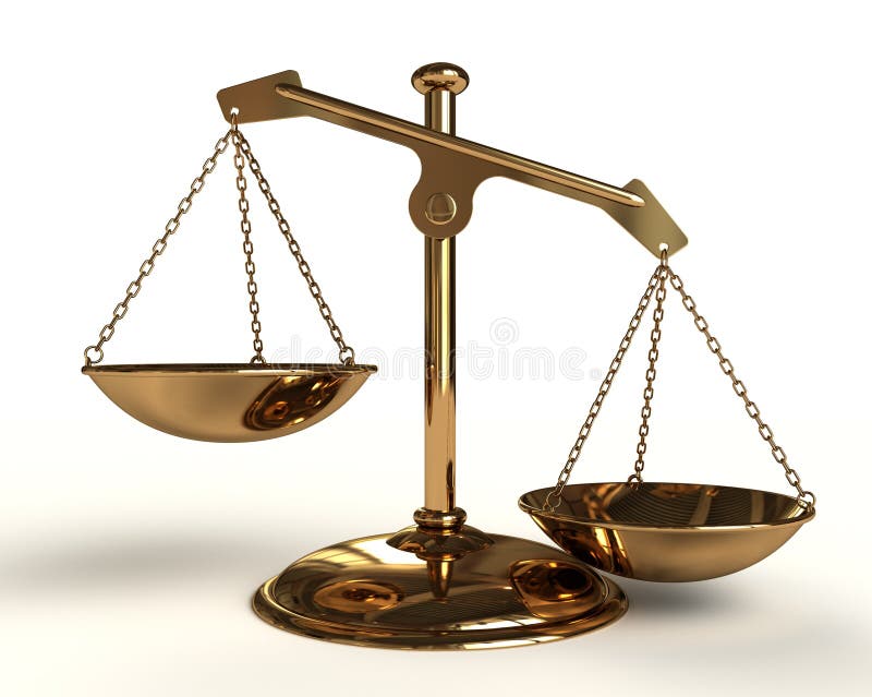 Gold Balance stock illustration. Illustration of judge - 23412876