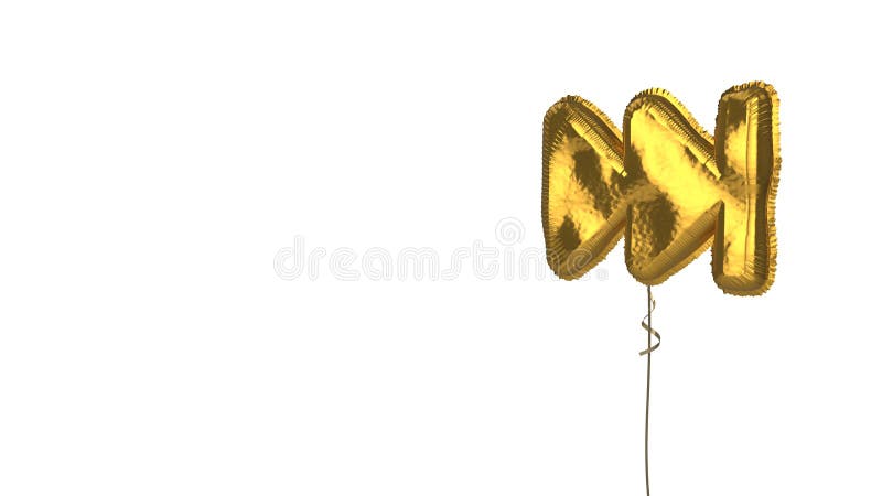 Gold 3d Forward Slash Symbol. Golden Sign Isolated on White Background ...