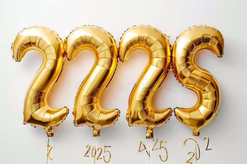 Gold Balloons with the Number 22 in the Middle Stock Photo - Image of ...