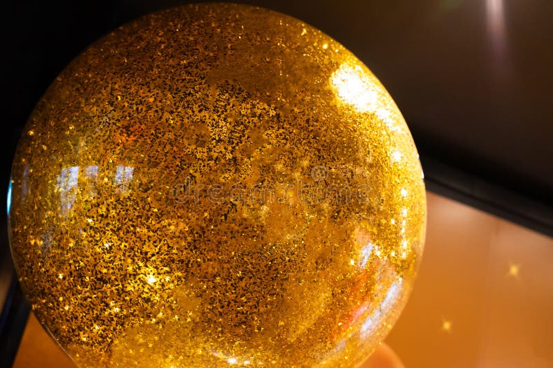 Gold Balloons for Party Decoration Party Room Stock Image - Image of ...