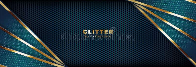 Gold Banner Abstract Vector Background Board for Text and Message ...