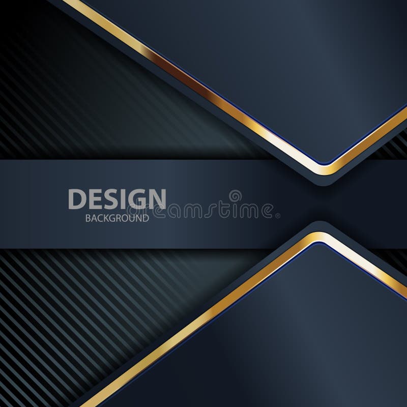 Gold Banner Abstract Vector Background Board for Text and Message ...