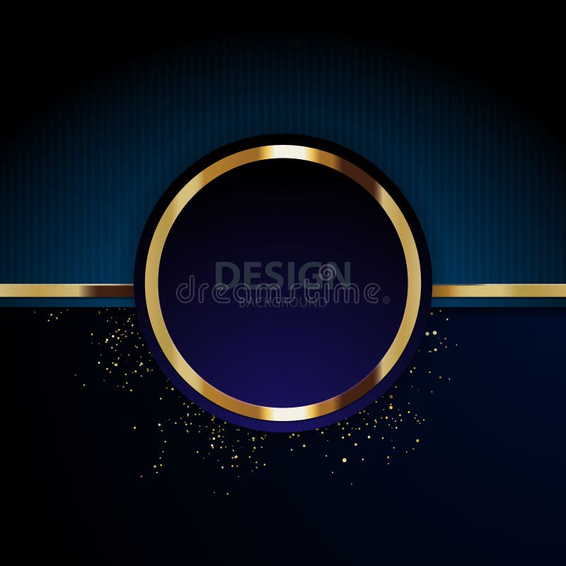Gold Banner Abstract Vector Background Board for Text and Message ...