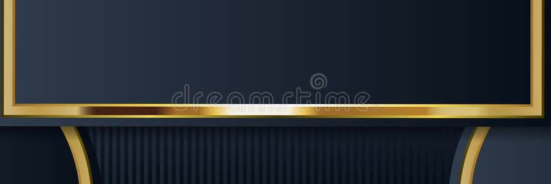 Gold Banner Design with Minimalist Modern Style Gold Luxury Stock ...