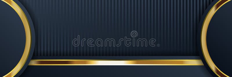 Gold Banner Design with Minimalist Modern Style Gold Luxury Stock ...