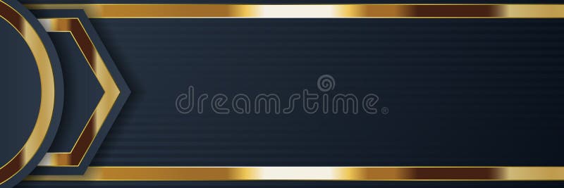 Gold Banner Design with Minimalist Modern Style Gold Luxury Stock ...