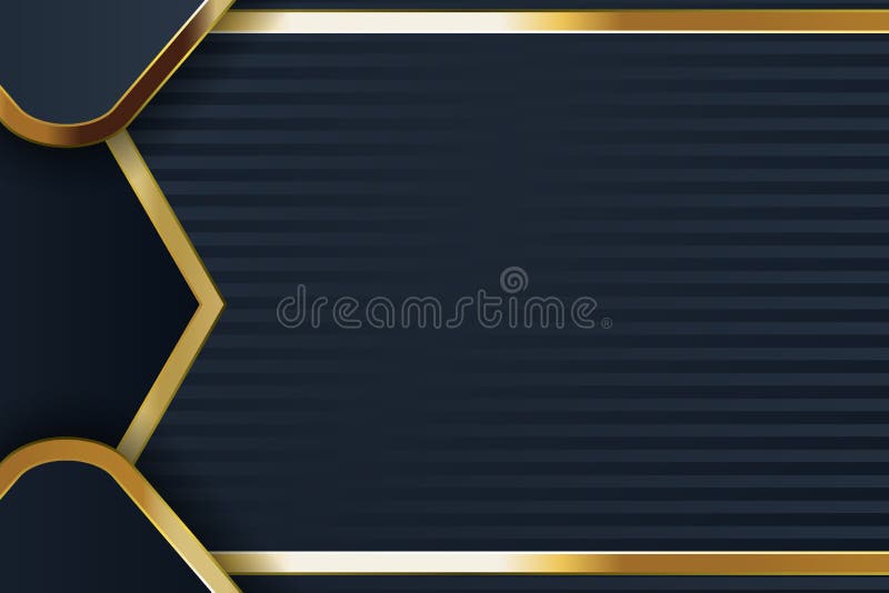 Gold Banner Design with Minimalist Modern Style Gold Luxury Stock ...