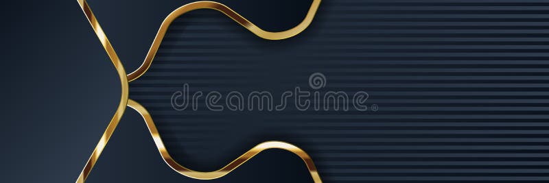 Gold Banner Design with Minimalist Modern Style Gold Luxury Stock ...