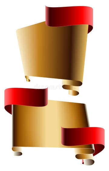 Red Gold Ribbon Banner Stock Illustrations – 53,569 Red Gold Ribbon ...