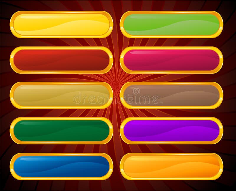 Gold banner sign stock illustration. Illustration of isolated - 14579436