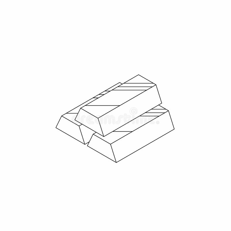 Gold Bar Coloring Pages