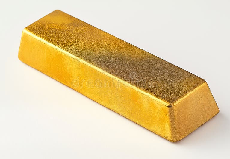 A Pure Gold Bar with a Shiny Surface Stock Illustration - Illustration ...