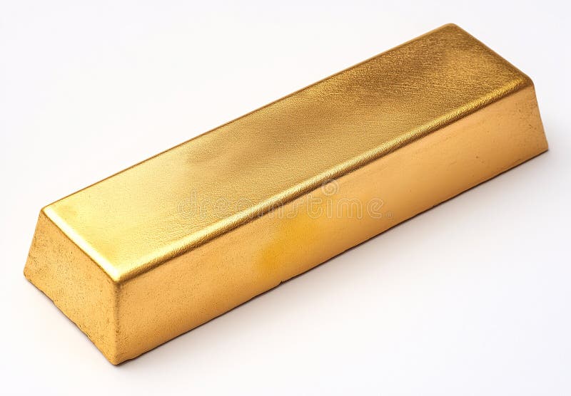 A Gold Bar with a Shiny Surface Stock Illustration - Illustration of ...