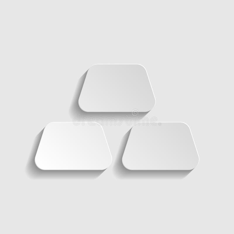 Gold Bar Sign. Paper Style Icon. Illustration Stock Illustration ...