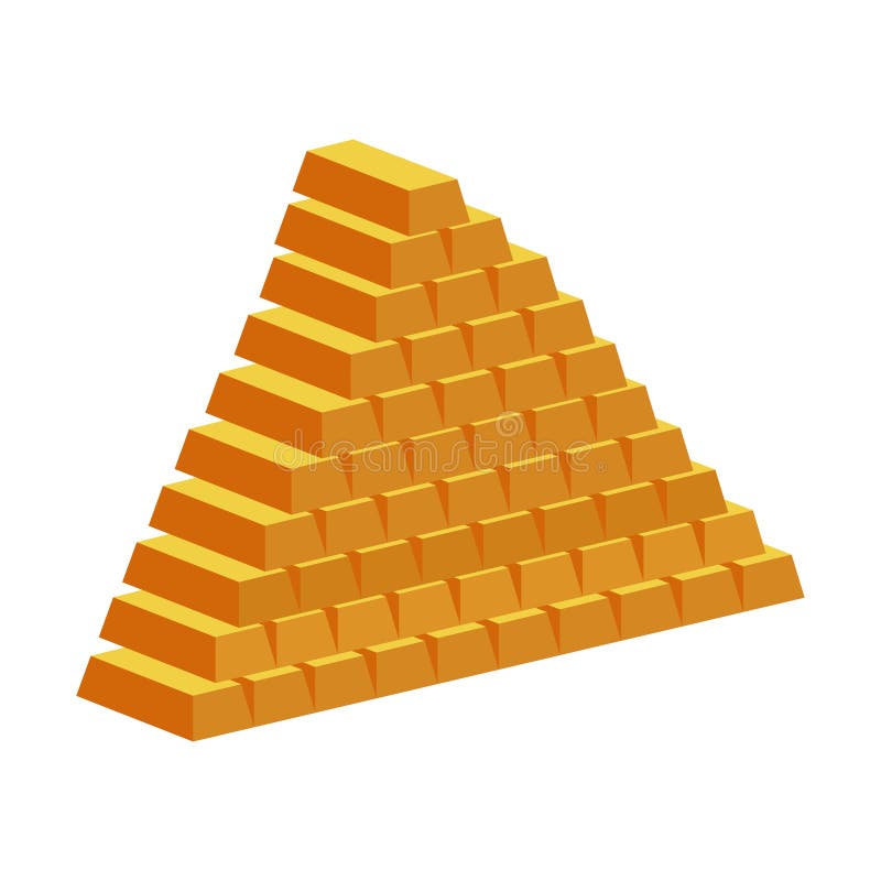 Brick Gold Pyramid Stock Illustrations – 917 Brick Gold Pyramid Stock ...