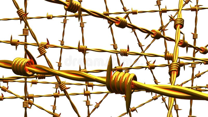 Gold Barbwire Stock Illustrations – 68 Gold Barbwire Stock ...