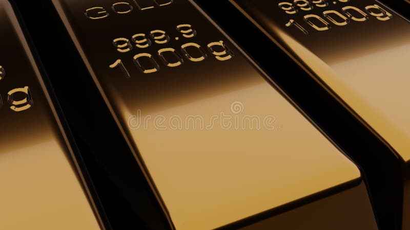 Gold bars background. stock video. Video of metallic - 255441673