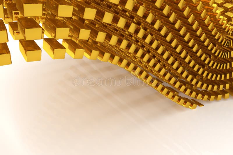 Gold Bars or Bricks, Floating Around, Modern Style Background or ...