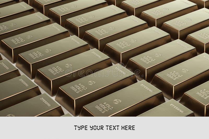 Gold bars stock illustration. Illustration of shiny - 198218620