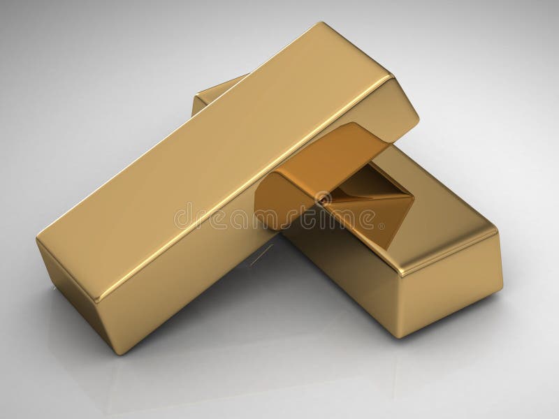 Gold bars stock illustration. Illustration of market - 30197410
