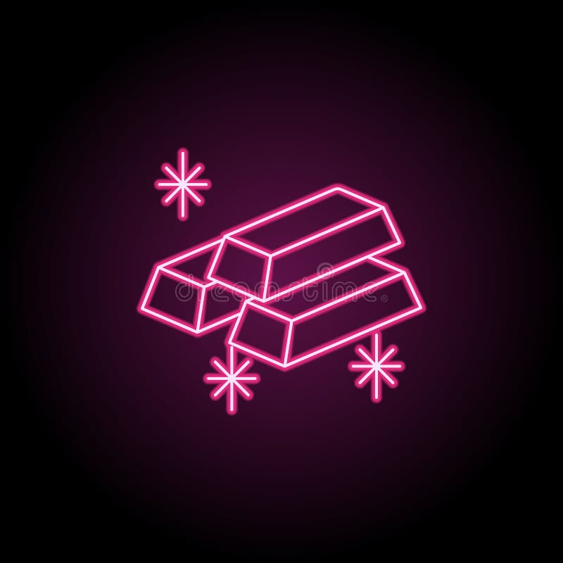 Gold Bullion, Gold Bar Multi Color Style Icon. Simple Glyph, Flat ...