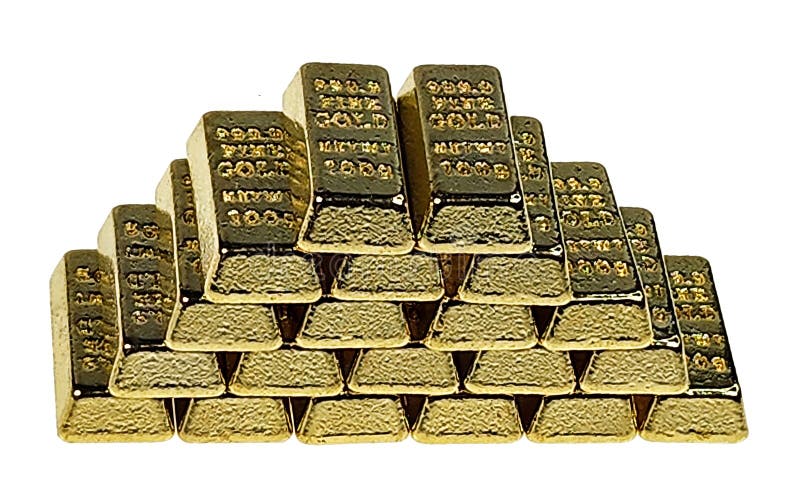 Gold Bars Stacked stock image. Image of golden, savings - 339881291