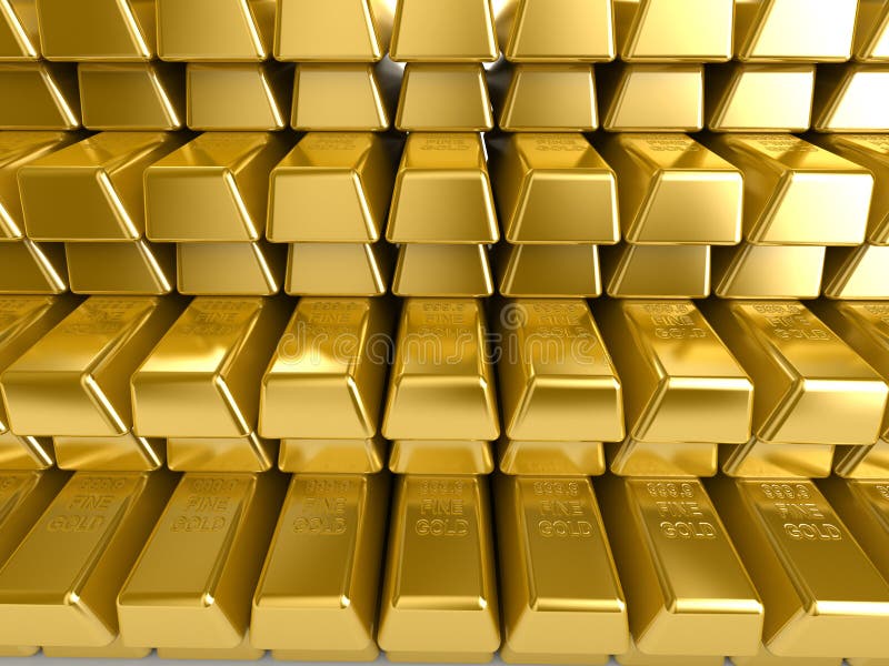 Stacks of gold bars stock photo. Image of bank, concept - 34087984