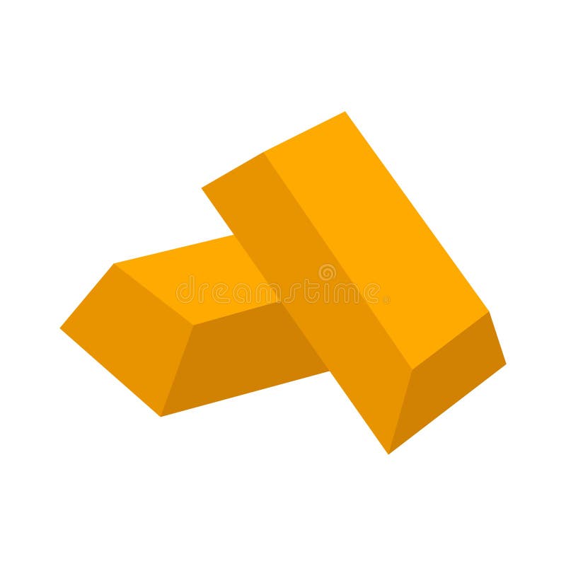 Gold Bars. Vector Illustration in a Flat Style Stock Vector ...