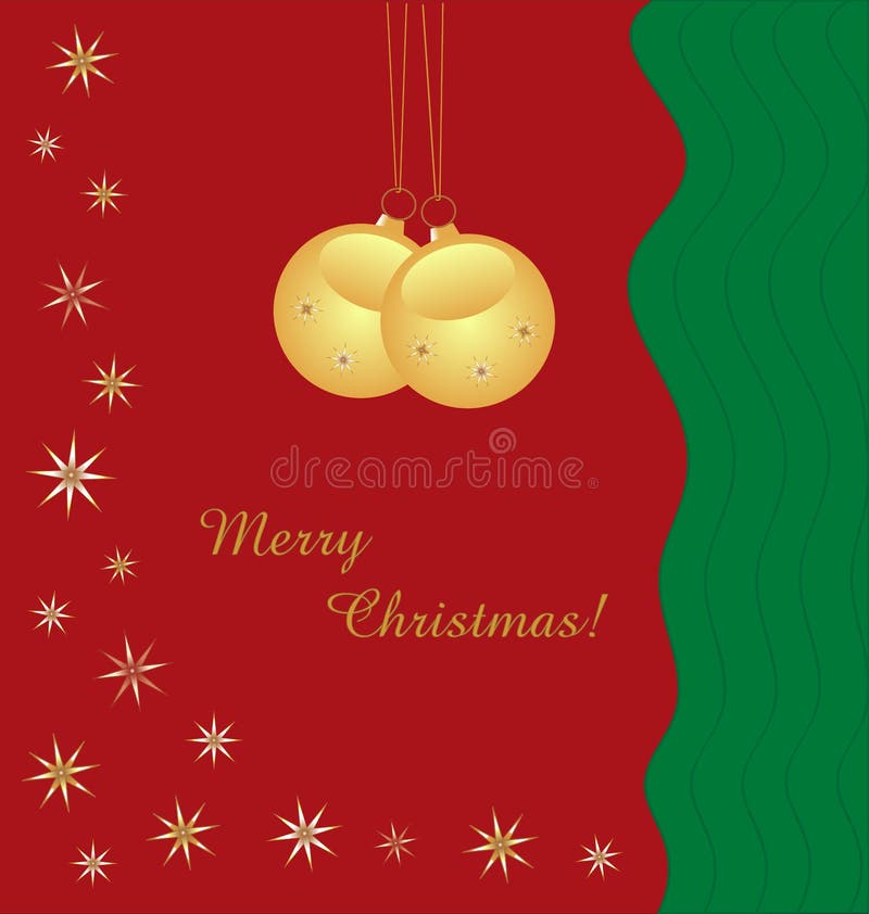 Gold Baubles Background with Text Stock Vector - Illustration of ...