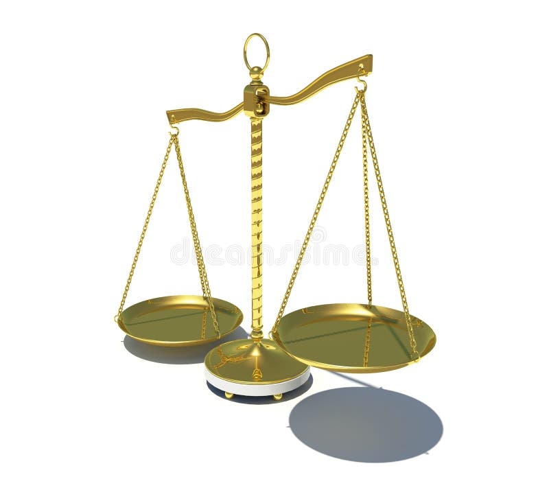 Gold beam balance stock illustration. Illustration of balance - 24990916