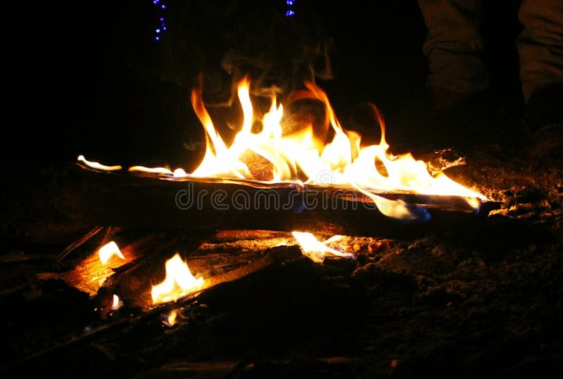 Gold beauty of fire stock image. Image of camp, beauty - 111227517