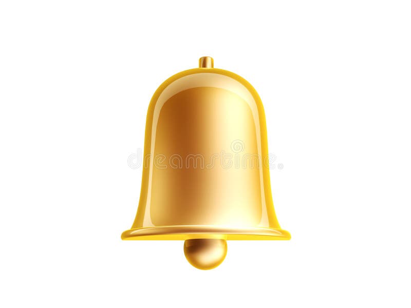 Golden bell stock vector. Illustration of church, element - 36088405