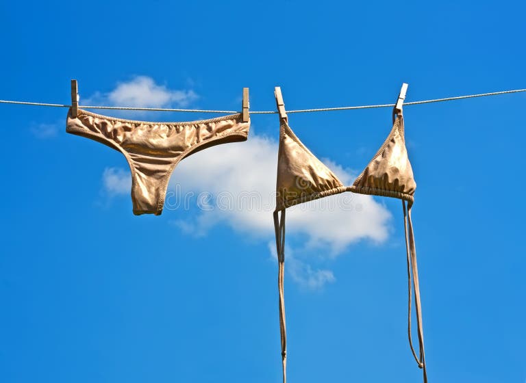 Bra Hanging Clothes Line Stock Photos - Free & Royalty-Free Stock ...