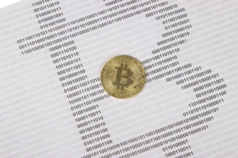 Gold Code Word with Digital Background Stock Photo - Image of data ...