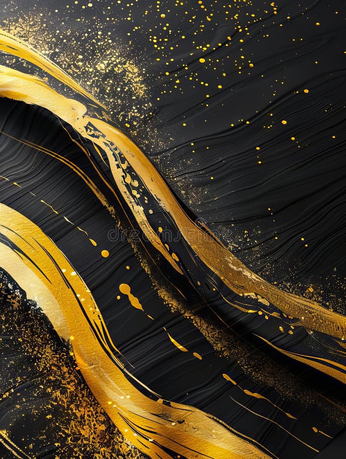Gold and Black Abstract Background Stock Image - Image of outdoor ...