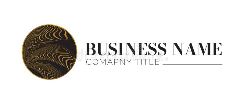 Gold Black Abstract Elegant Business Logo Design Template Stock Vector ...