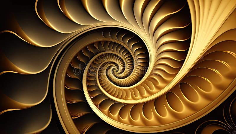 Abstract Recursive Spiral Texture Pattern Stock Illustrations – 59 ...