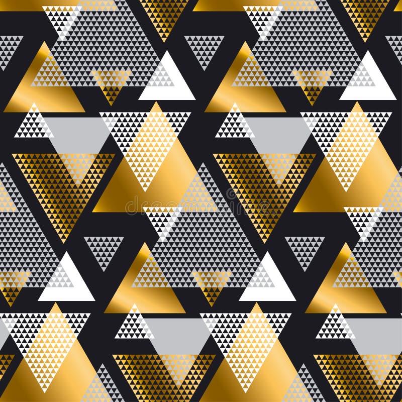 Gold and Black Color Creative Repeatable Motif Stock Vector ...