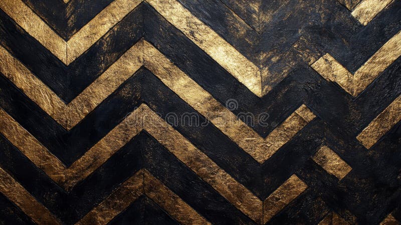 Gold and Black Glitter Chevron Pattern Texture Stock Illustration ...