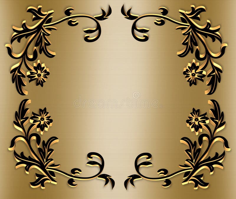 Invitation Background with Ornamental Border Stock Vector ...