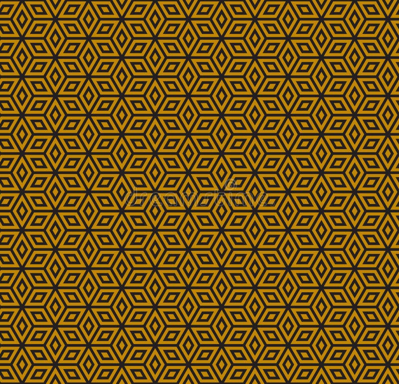 Gold and black pattern stock vector. Illustration of geometrical ...