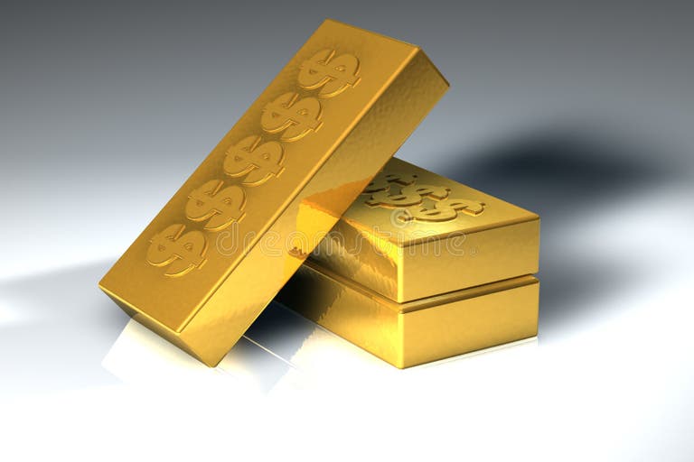 Gold blocks stock illustration. Illustration of pile, worth - 1167094