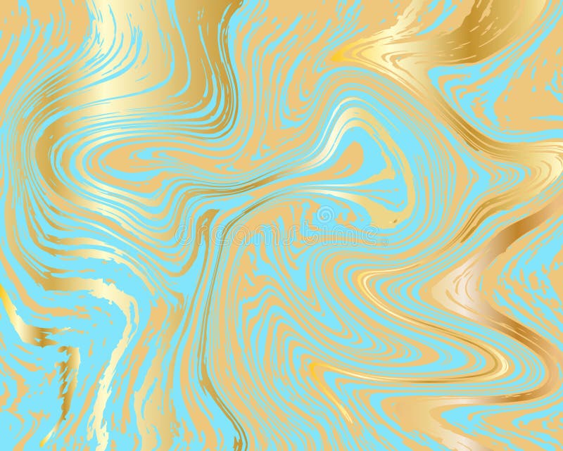 Gold and Blue Marble Vector Texture. Luxorious Background Stock Vector ...