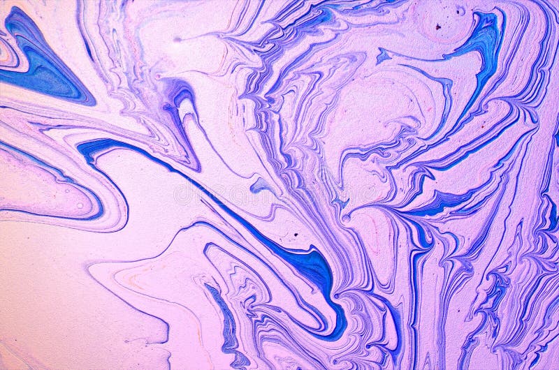 Gold and Blue Mixed Paint Stains on White Paper Background. Stock Photo ...