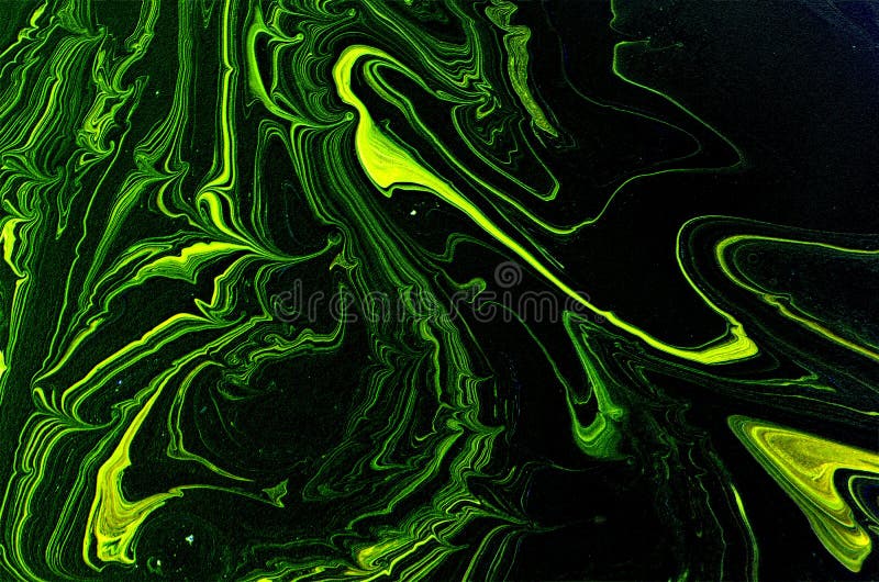 Gold and Blue Mixed Paint Stains on White Paper Background. Stock Image ...