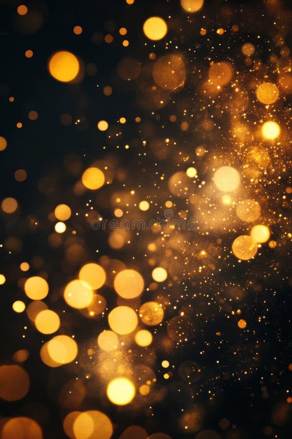 Gold Bokeh Background, a Vibrant Background Featuring Sparkling Gold ...