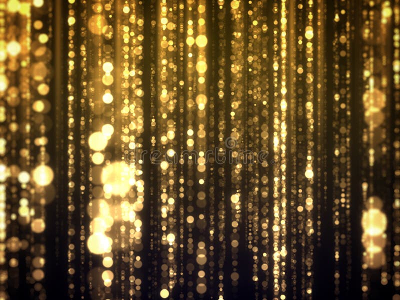 Gold Bokeh Falling Glamour Abstract Background Stock Image - Image of ...