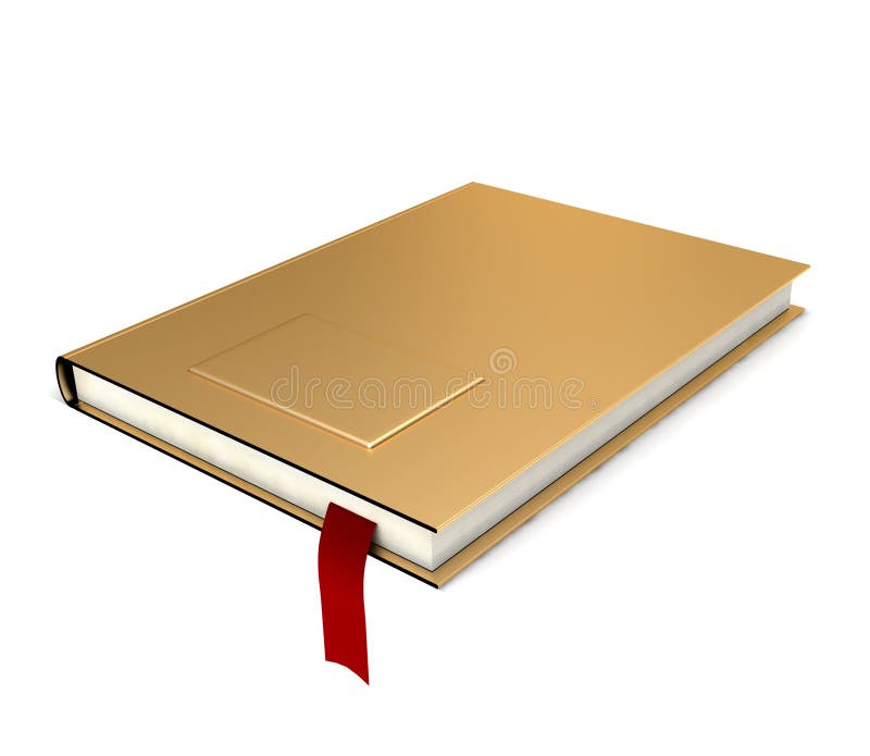 Textbooks - Gold Text On Black Background - 3D Rendered Royalty Free ...